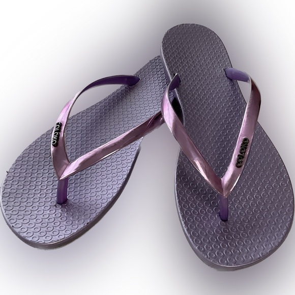 COLOKO | Shoes | Coloko Purple Dahlia Flip Flop Lavender Thong Sandal ...